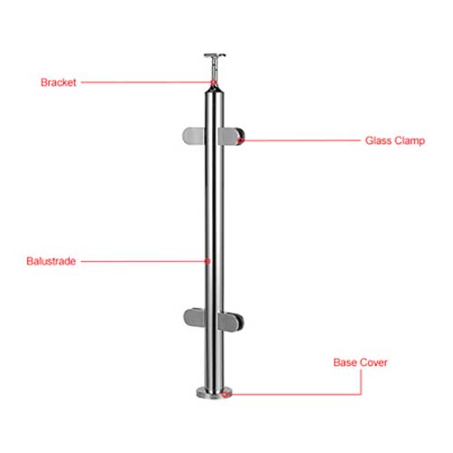 Stainless Steel Glass Balustrade Posts | Balustrade Posts For Glass ...